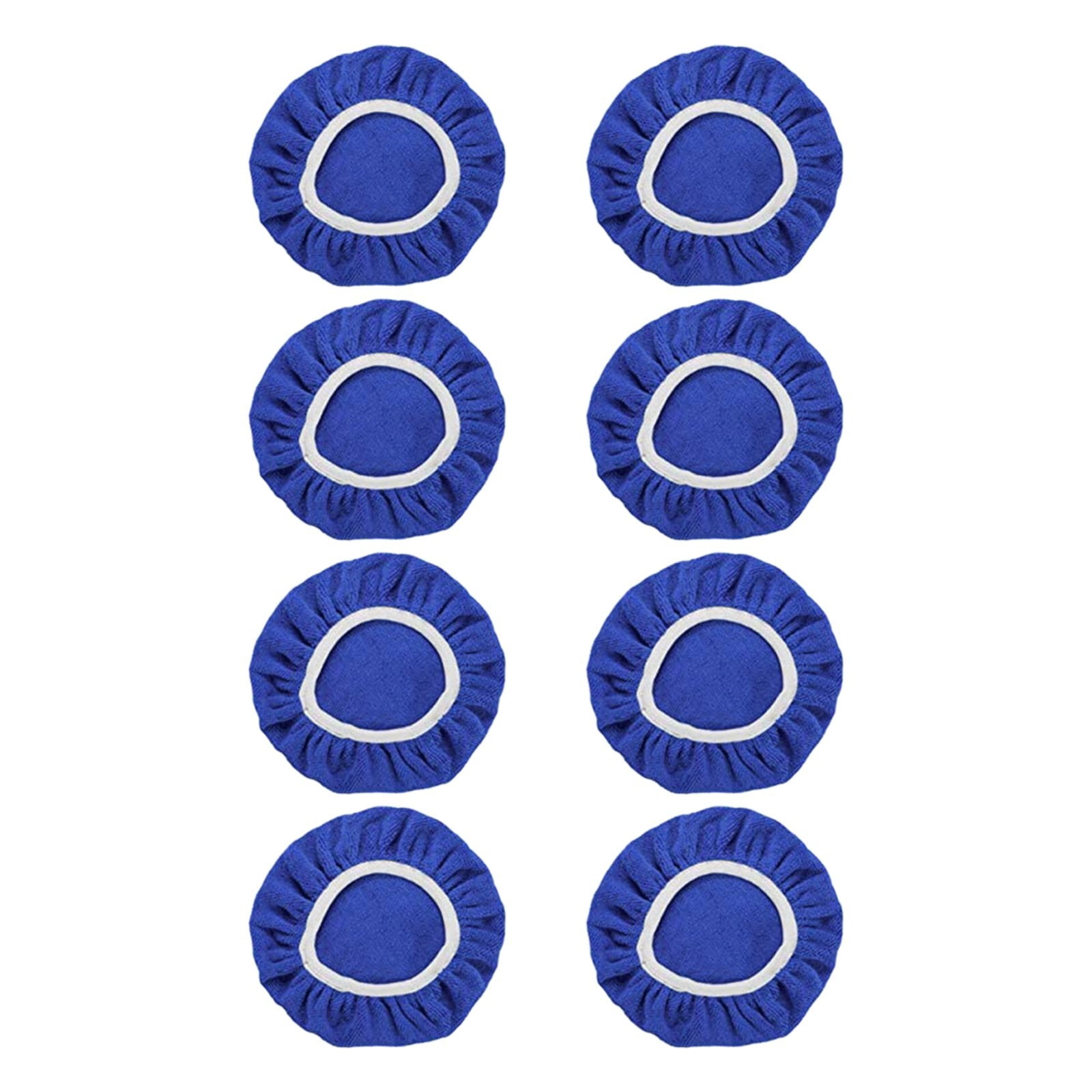 AUDeals 8 Pack Car Polisher Pad Bonnet (5 To 6 Inches) Soft Microfiber ...
