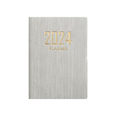 2024 English Schedule Planner Black|School Supplies A7 Mini Notebook ...