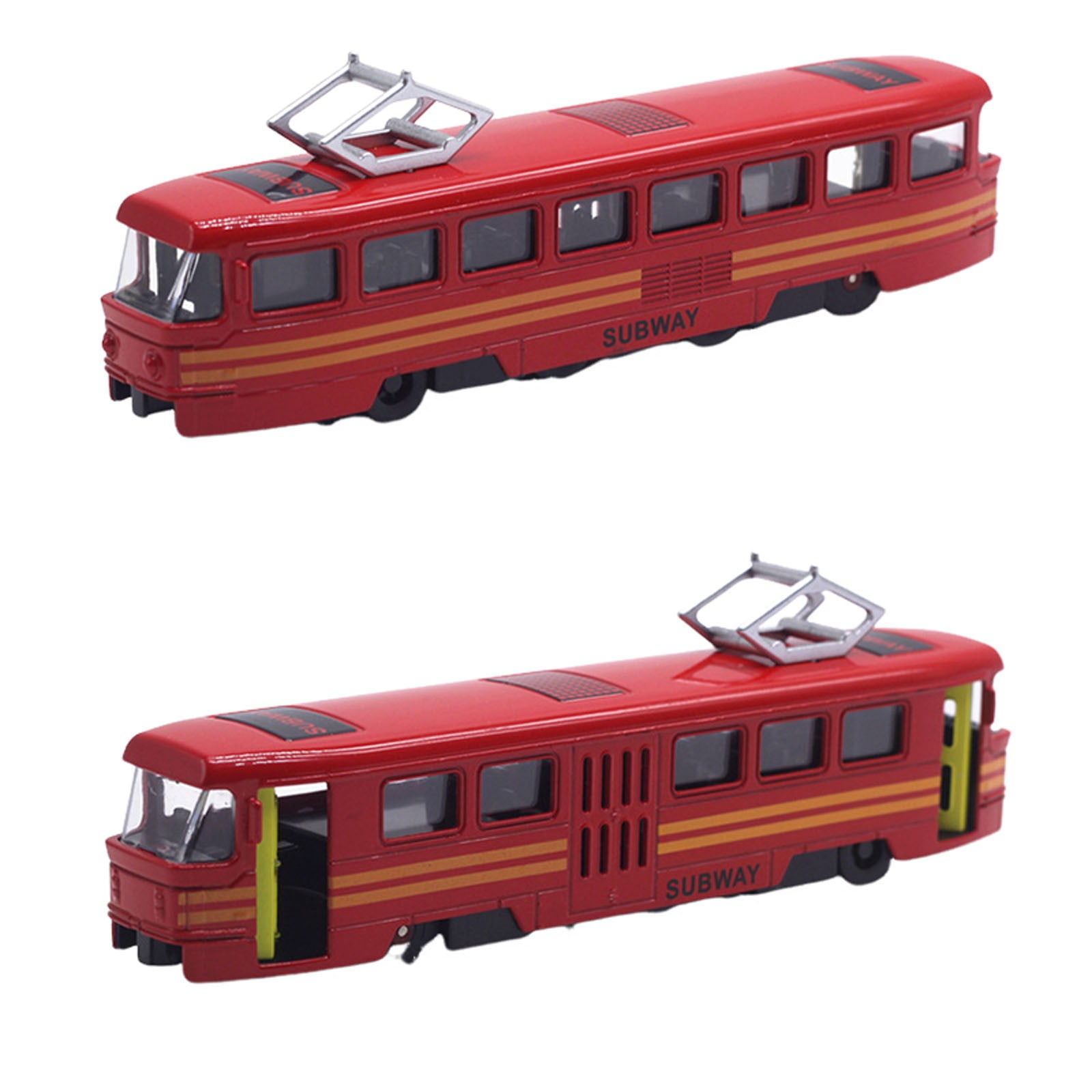 AUDeals ‌Alloy Diecast Bus & Car Model with Lights & Music | Open Door ...