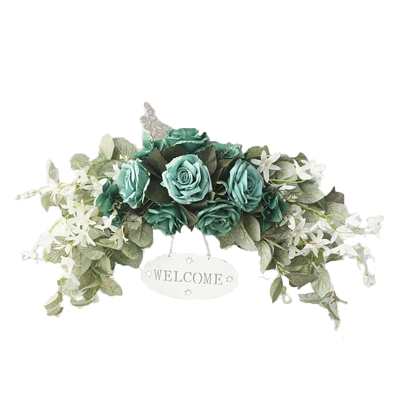 AUDeals Artificial Flower 30Inch Rose Flowers Wedding Arch Artificial ...