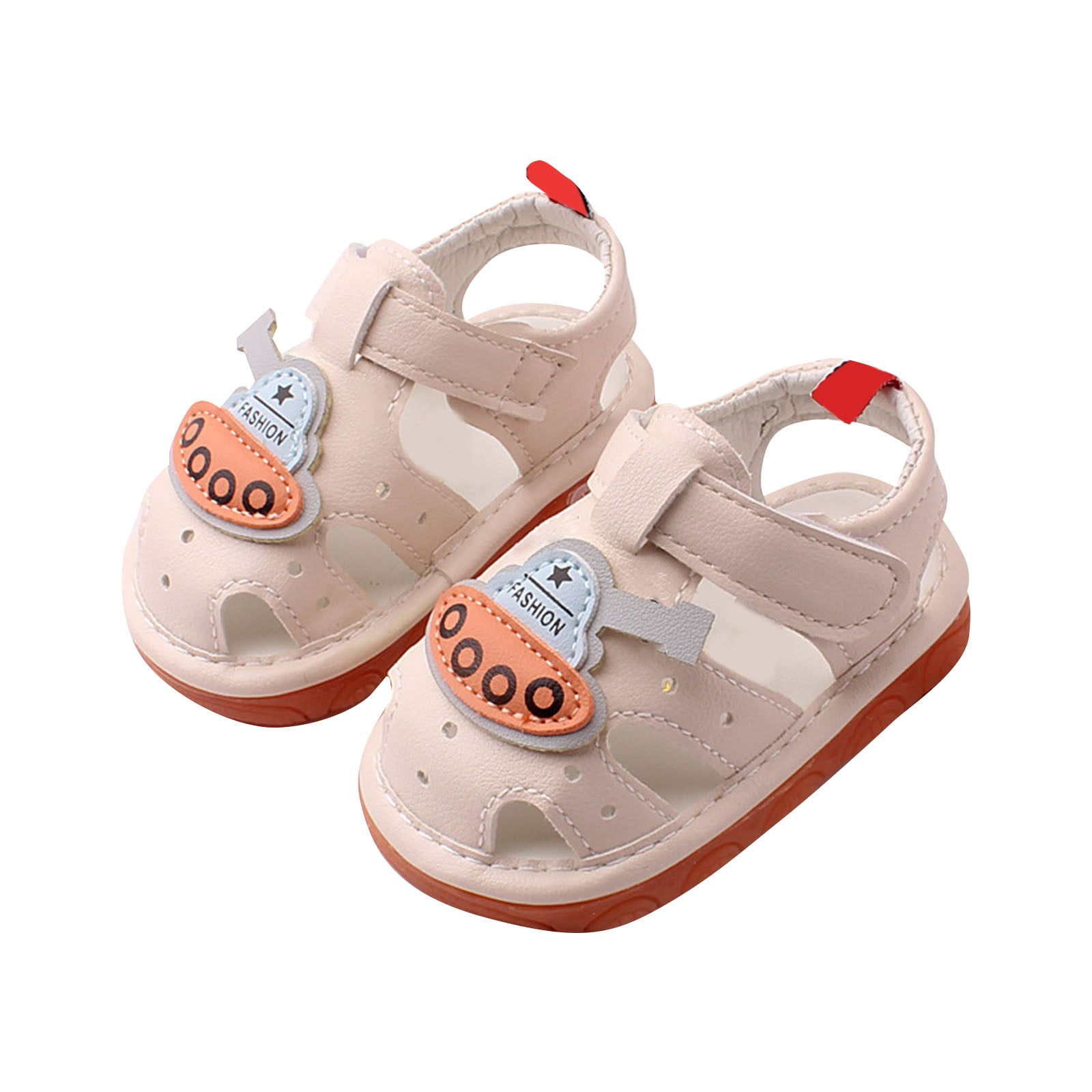 AUDeals Baby Girls Closed Toe Breathable Sandals, Cute Cartoon Non-Slip ...