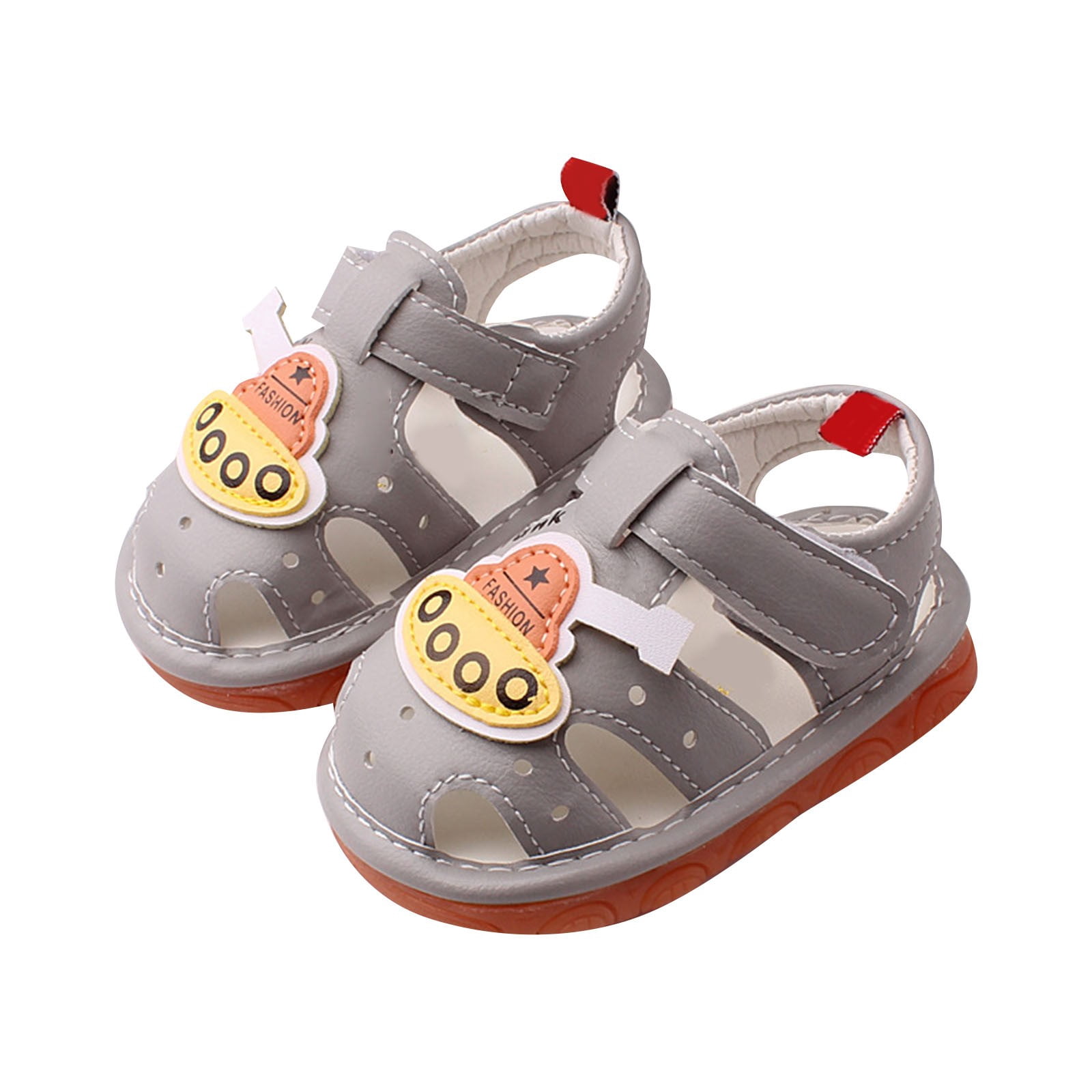 AUDeals Baby Girls Closed Toe Cartoon Sandals, Breathable Non-Slip ...