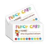 AUDeals ‌Behavior Punch Card Kit 50pc Teacher Classroom Reward System ...