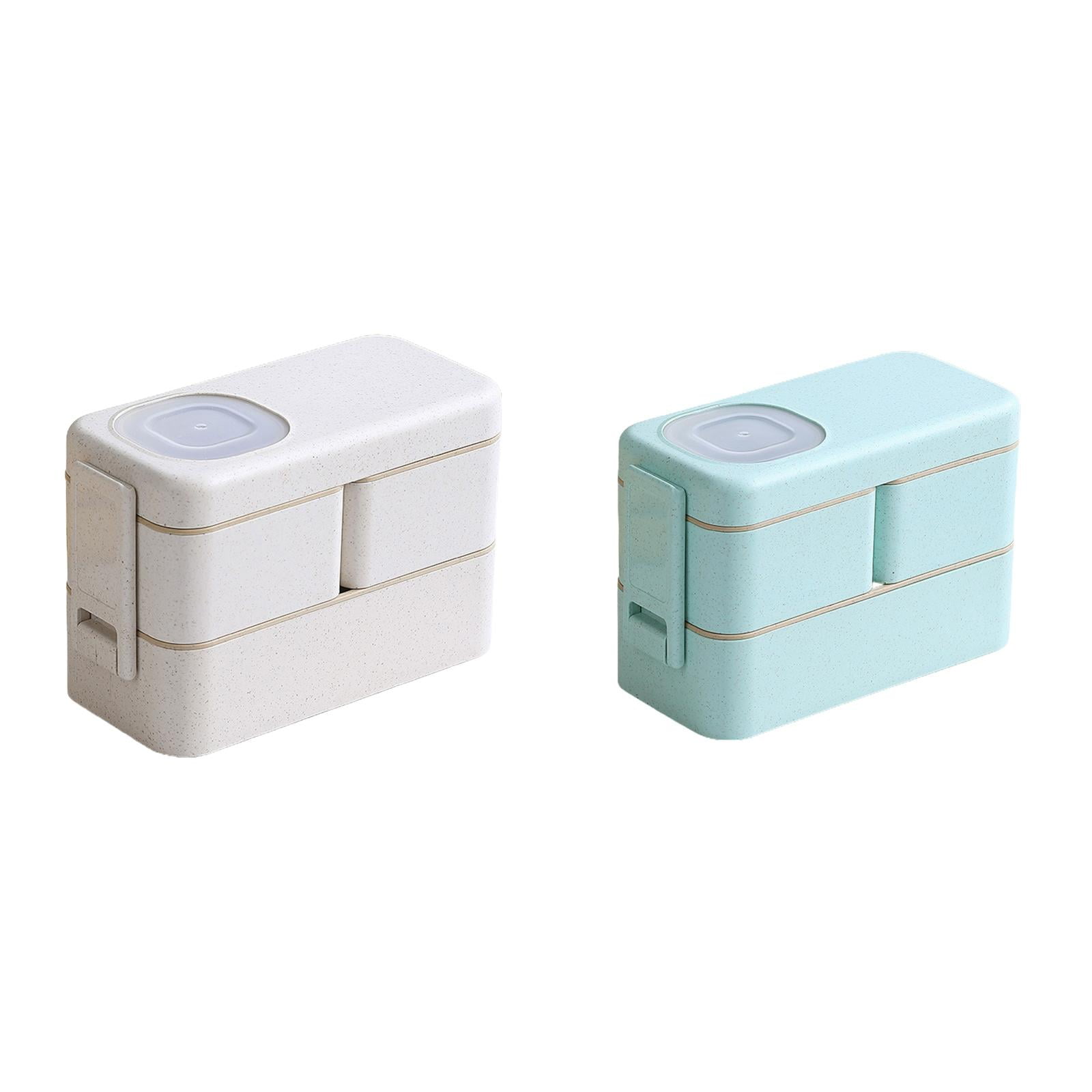 AUDeals Bento Box for Adult with Lunch Bag Japanese Stackable Wheat ...