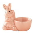 AUDeals Ceramic Egg Cup Creative Bunny Egg Holder Porcelain Soft Boiled ...