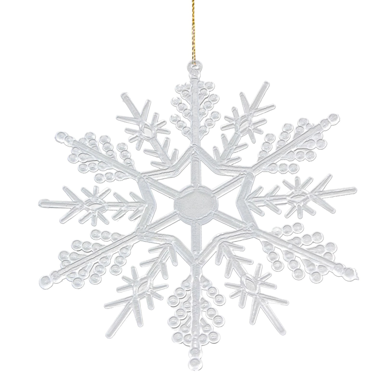 AUDeals Christmas Decorations Snowflakes Plastic Snowflakes Holiday ...