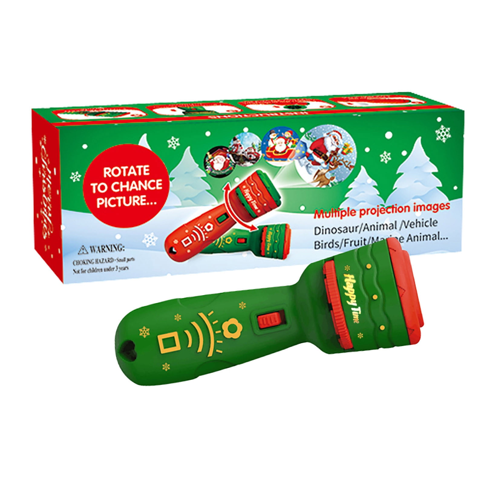 AUDeals Christmas Flashlight Projector for Kids Flashlight Christmas ...