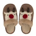 AUDeals Christmas Santa Claus Reindeer Slippers Memory Foam Warm Cozy ...