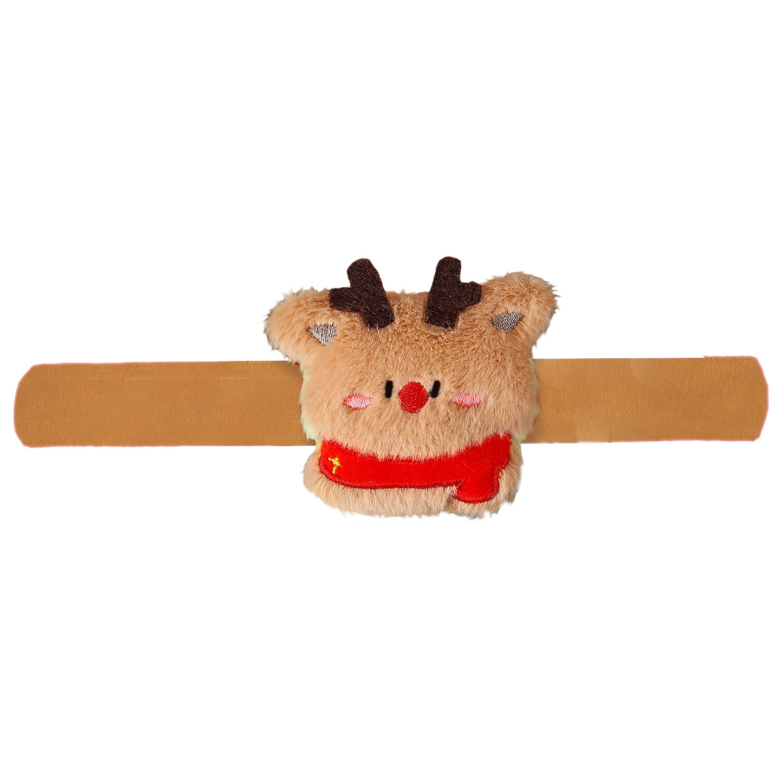 AUDeals ‌Christmas Stuffed Animal Slap Bracelets for Kids Plush ...