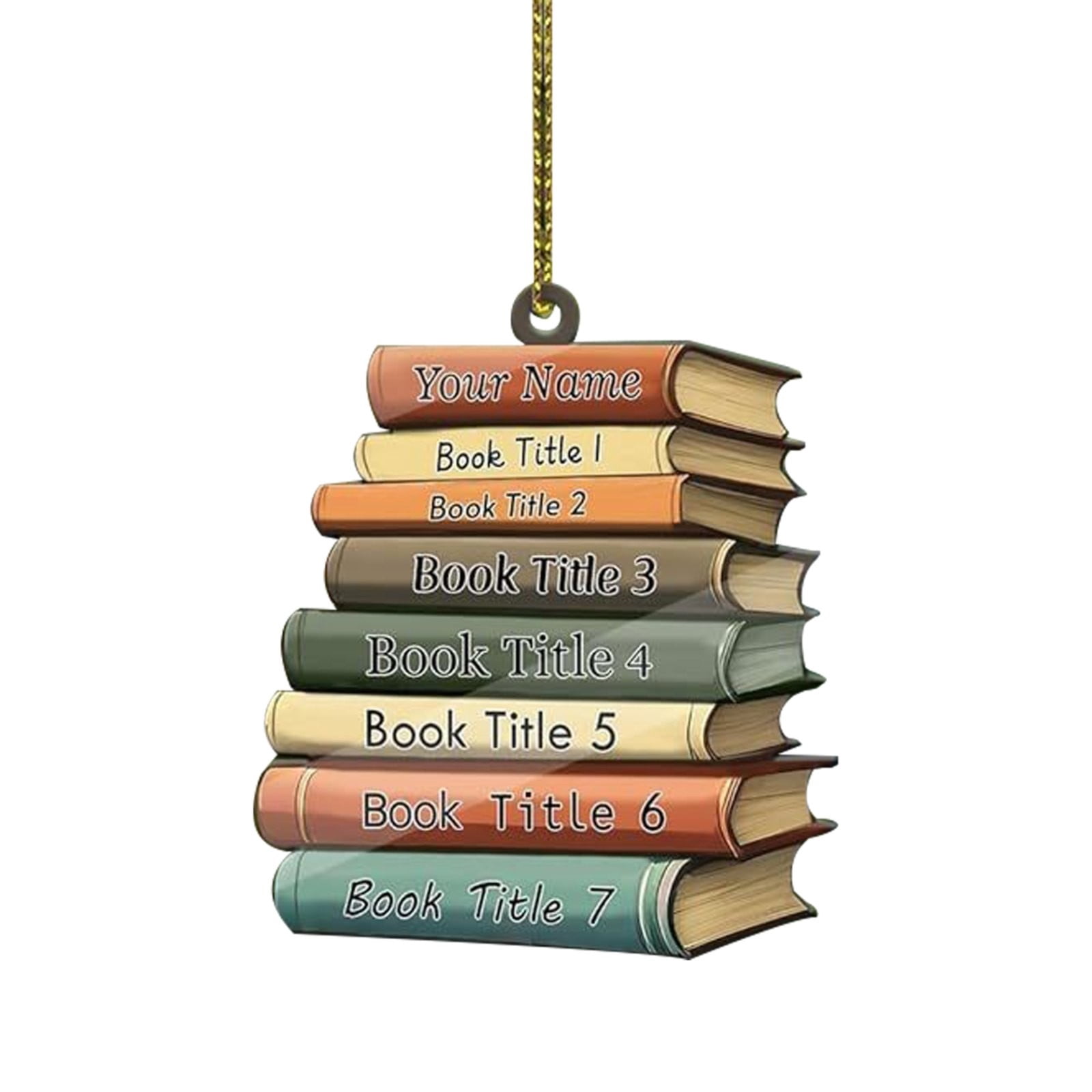 AUDeals Christmas Tree Bookshelf Ornament for Book Lovers, Miniature ...