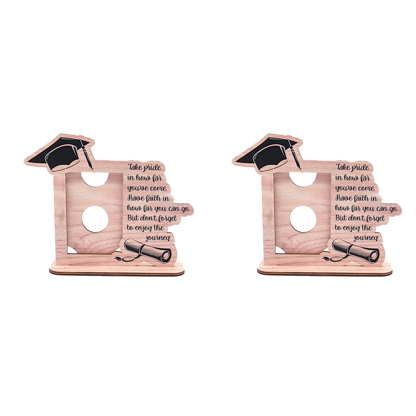 AUDeals Class of 2025 Graduation Picture Frame | Black & Blue Wooden ...