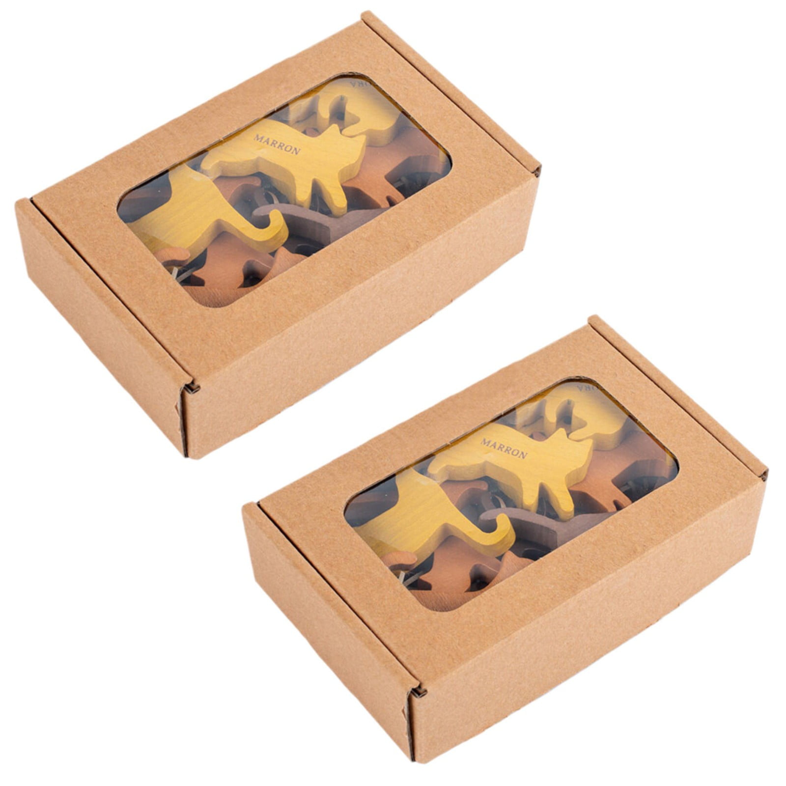 AUDeals Colorful Wooden Cat Stacking Toys | Montessori Balancing Game ...