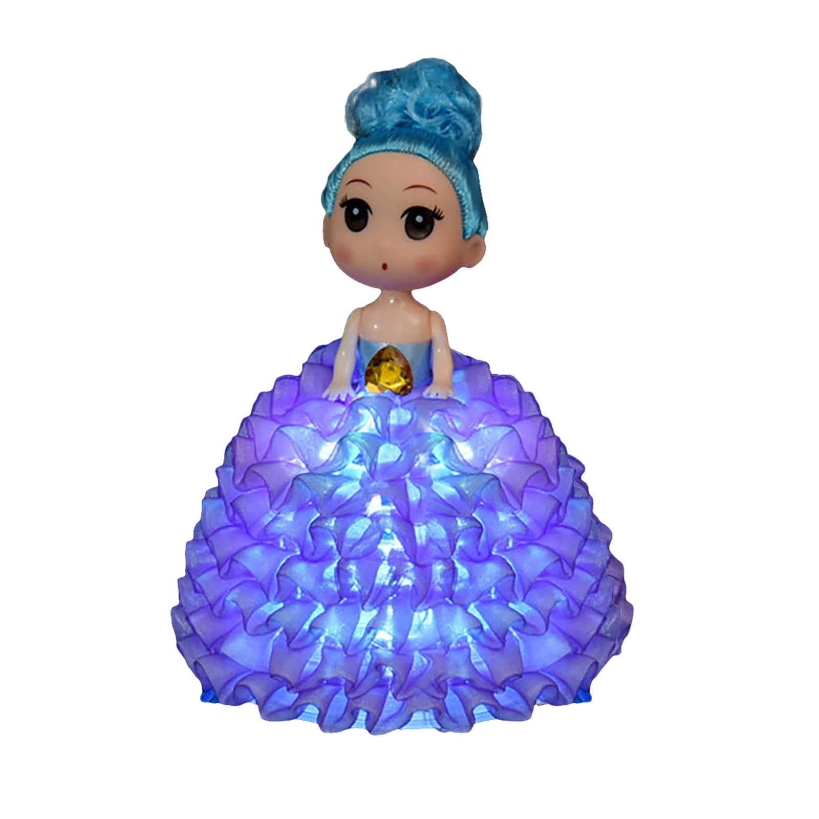 AUDeals Cute Luminous Doll LED Night Light for Girls Night Light for ...