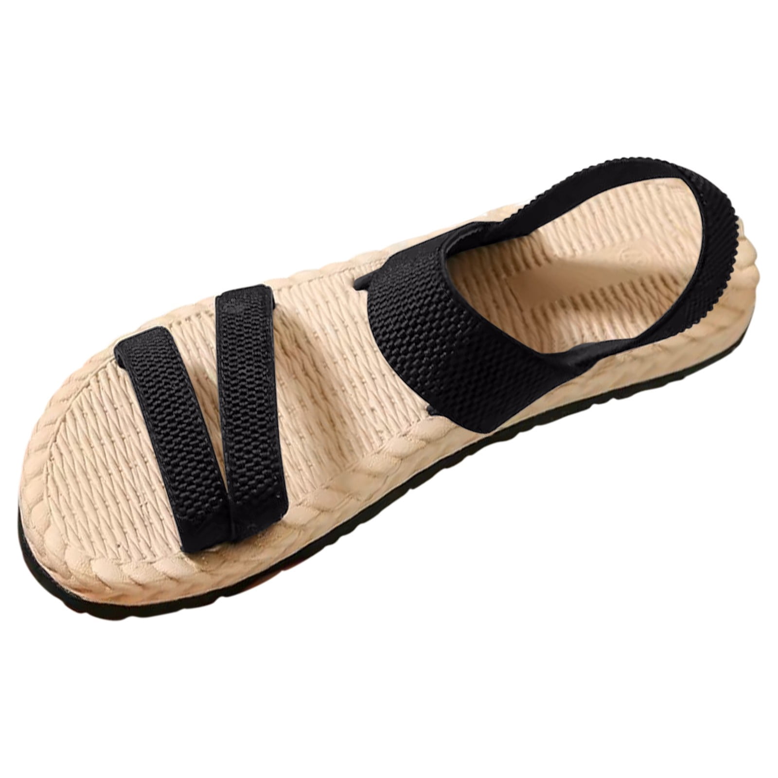 AUDeals Cute Women’s Y2K Sandals Open Toe Elastic Ankle Strap Straw ...