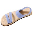 AUDeals Cute Women’s Y2K Sandals Open Toe Elastic Ankle Strap Straw ...