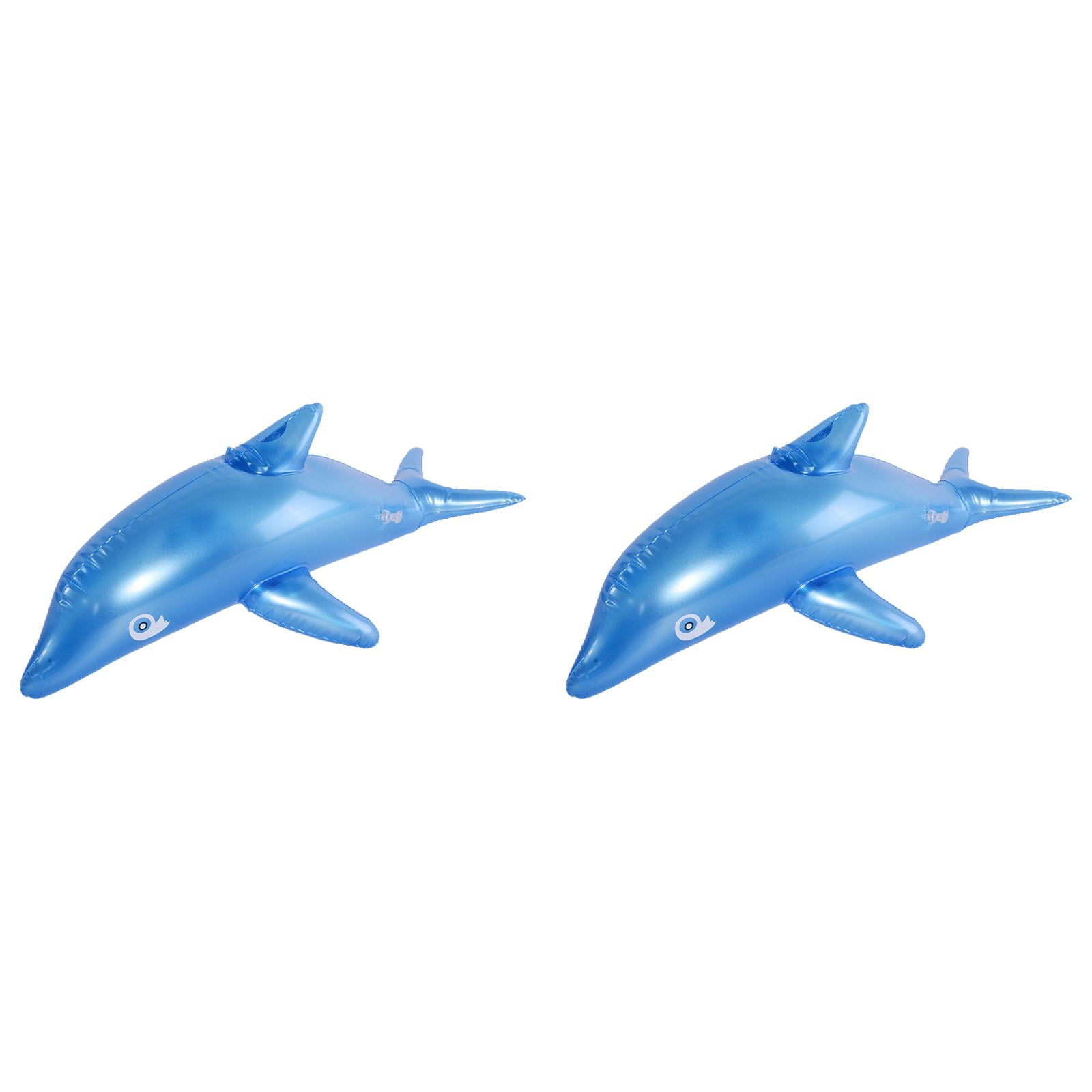 AUDeals Dolphin Inflatable Pool Toy with Floating Aquatic Decor, PVC ...