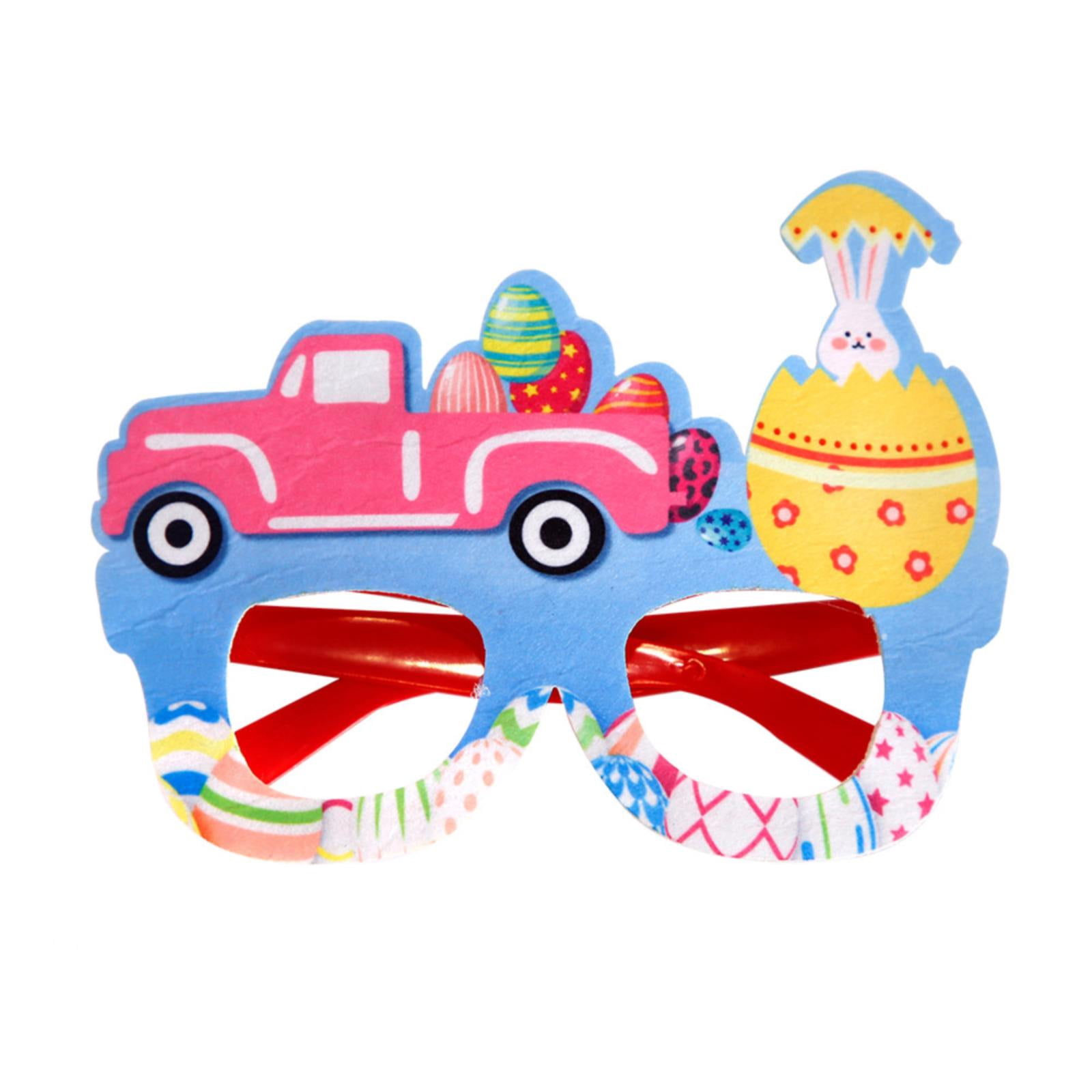 AUDeals Easter Party Decorations Bunny Glasses Holiday Party Dress Up ...