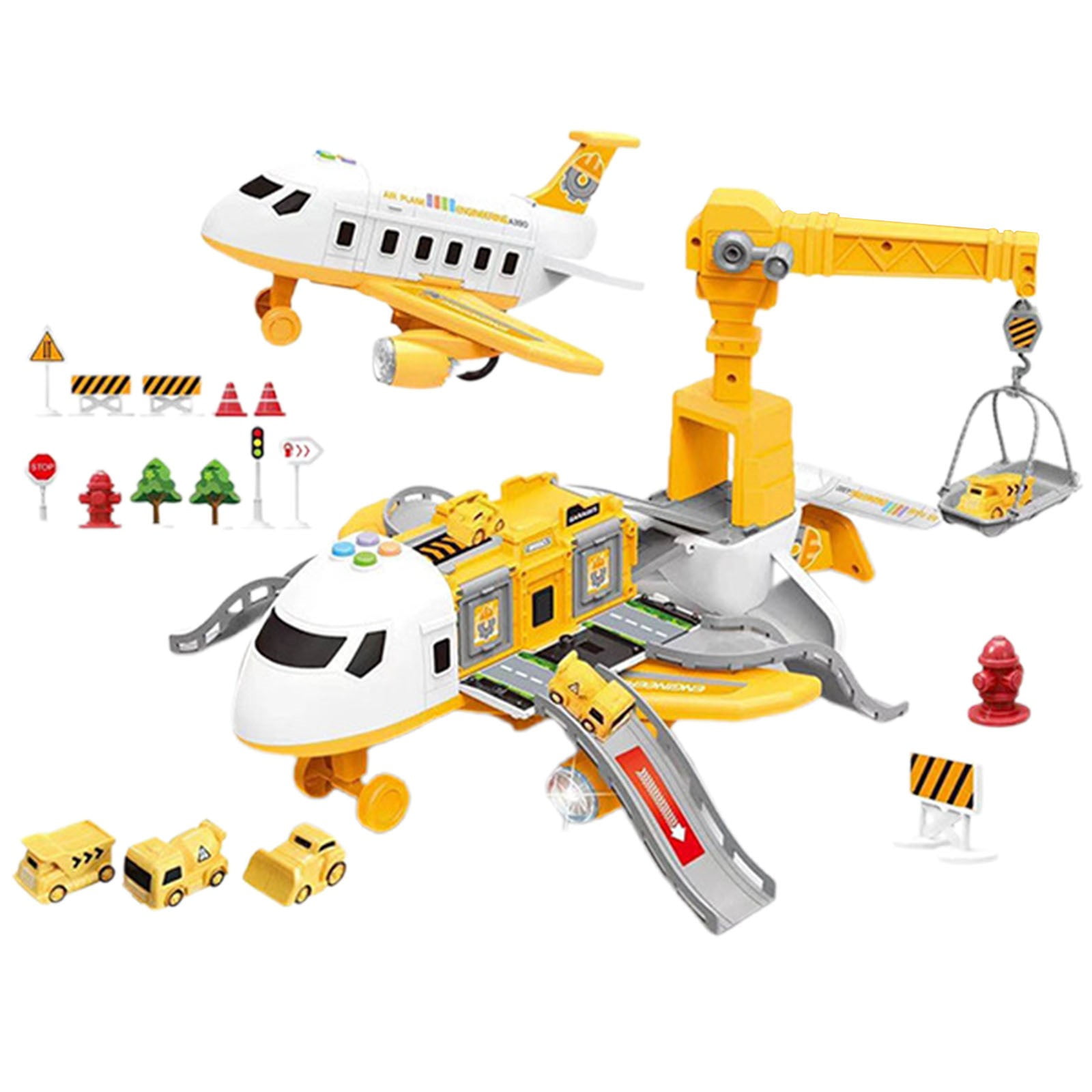 AUDeals Ejection Track & Alloy Car Set Interactive Powered Aircraft ...