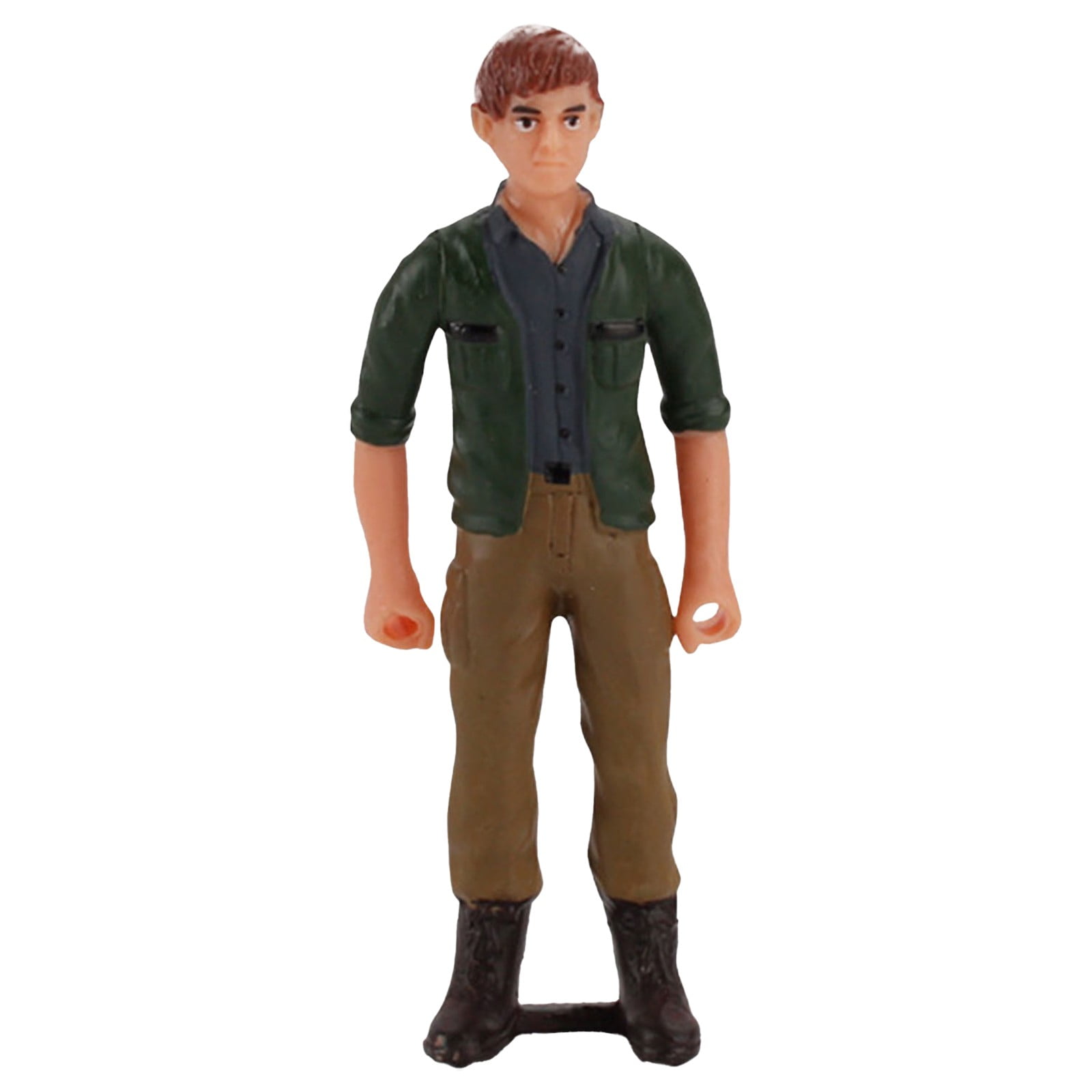 AUDeals Farmer Model Toys Realistic Female Male Farmer Figure Model Figurine Kids Toy Home Decor ...