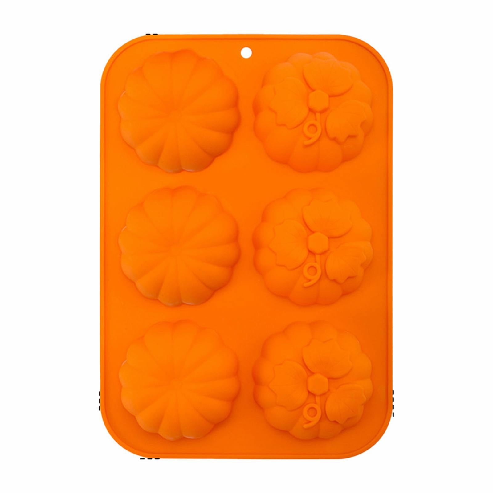 AUDeals Halloween Pumpkin Silicone Baking Set Cavity Non-Stick Mold for ...