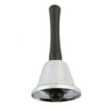 AUDeals Hand Bell Silver Steel Bell Ringing Bell with Handle Dinner ...