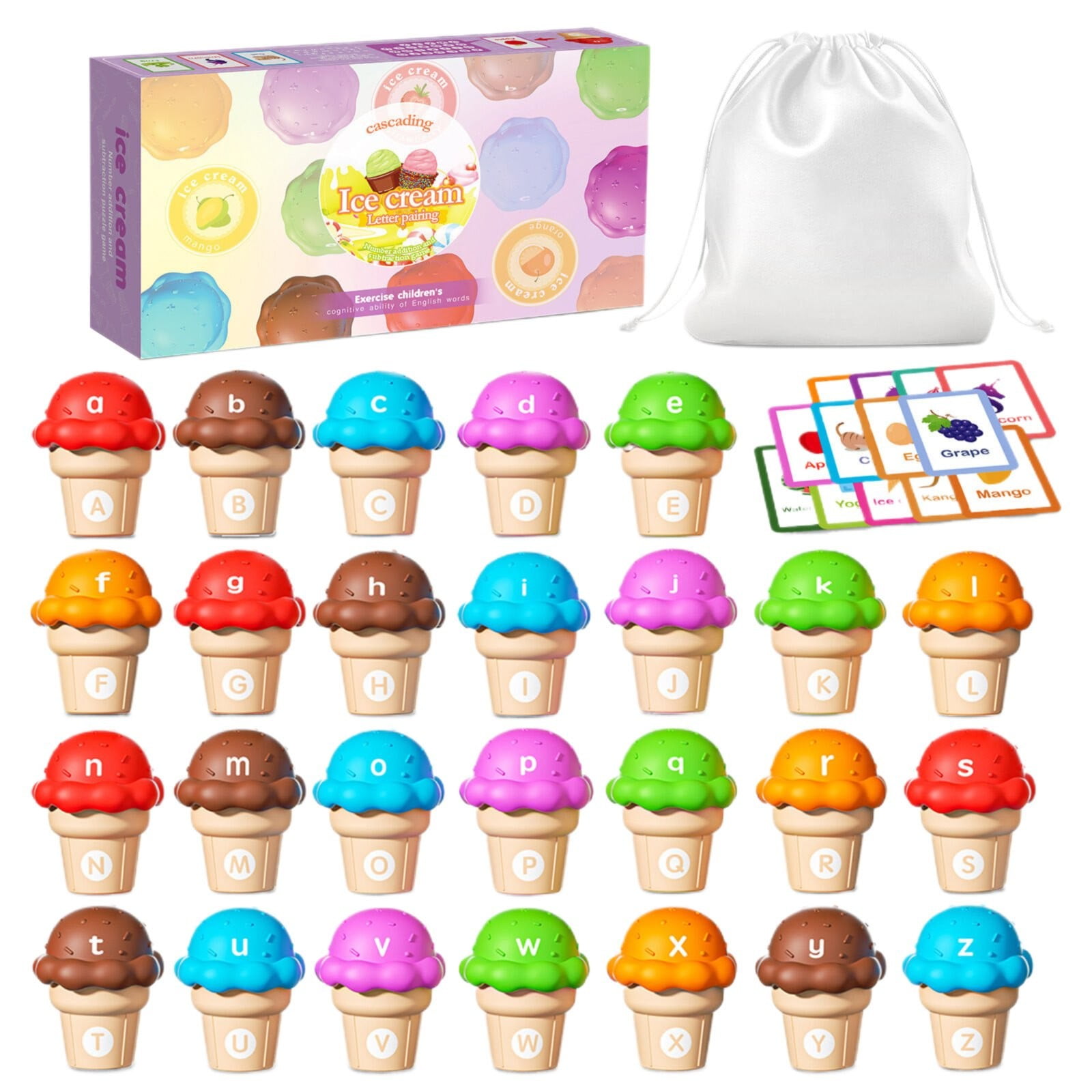AUDeals ‌Ice Learning Toys Counting & Color Sorting Set for Toddlers ...