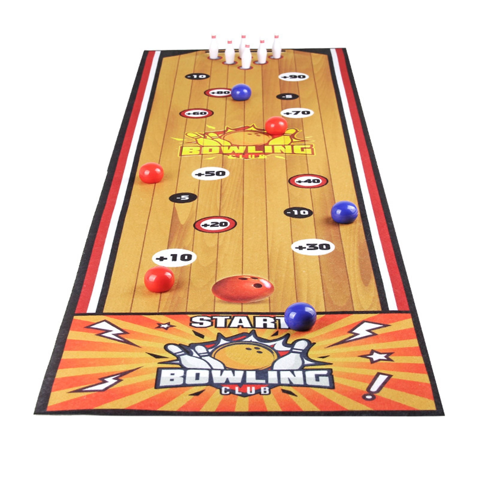 AUDeals Indoor Sports Game Set for Kids Bowling/Soccer/Curling Tabletop Toys with Safe ABS ...