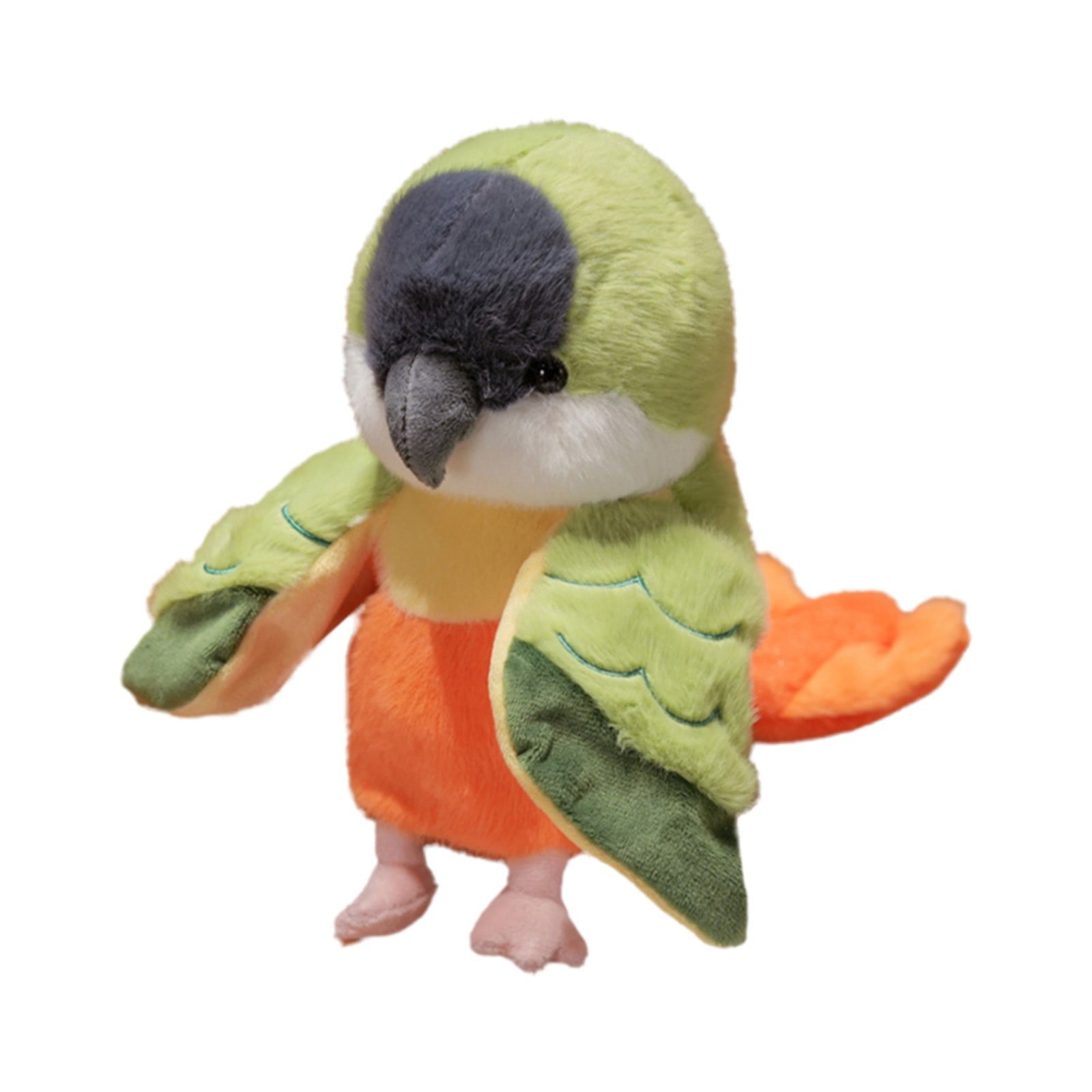 AUDeals Interactive Bird Parrot Hand Puppet Plush Toy, 8" Ventriloquist ...