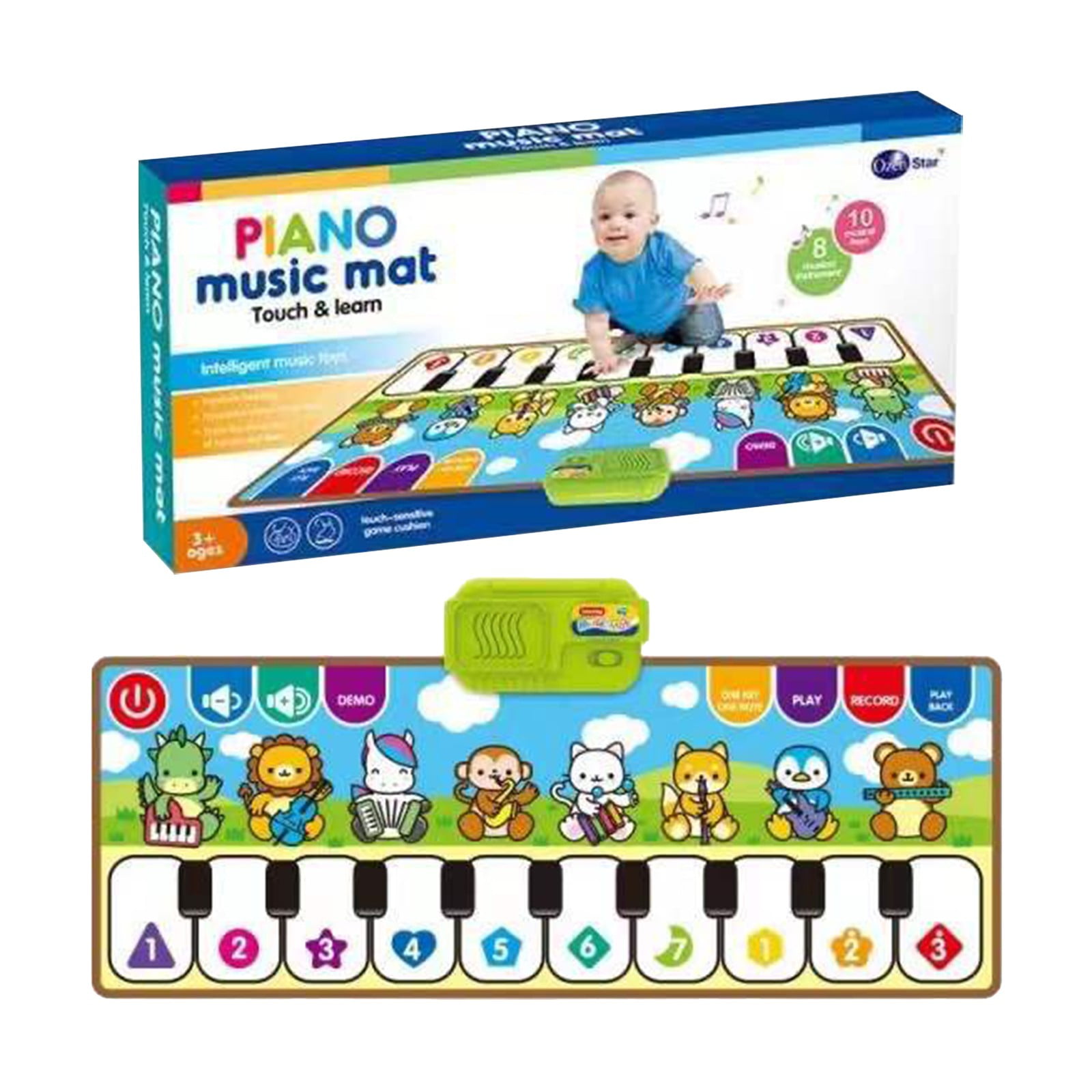 AUDeals Kids Musical Piano Mats Interactive Musical Floor Piano Mat ...