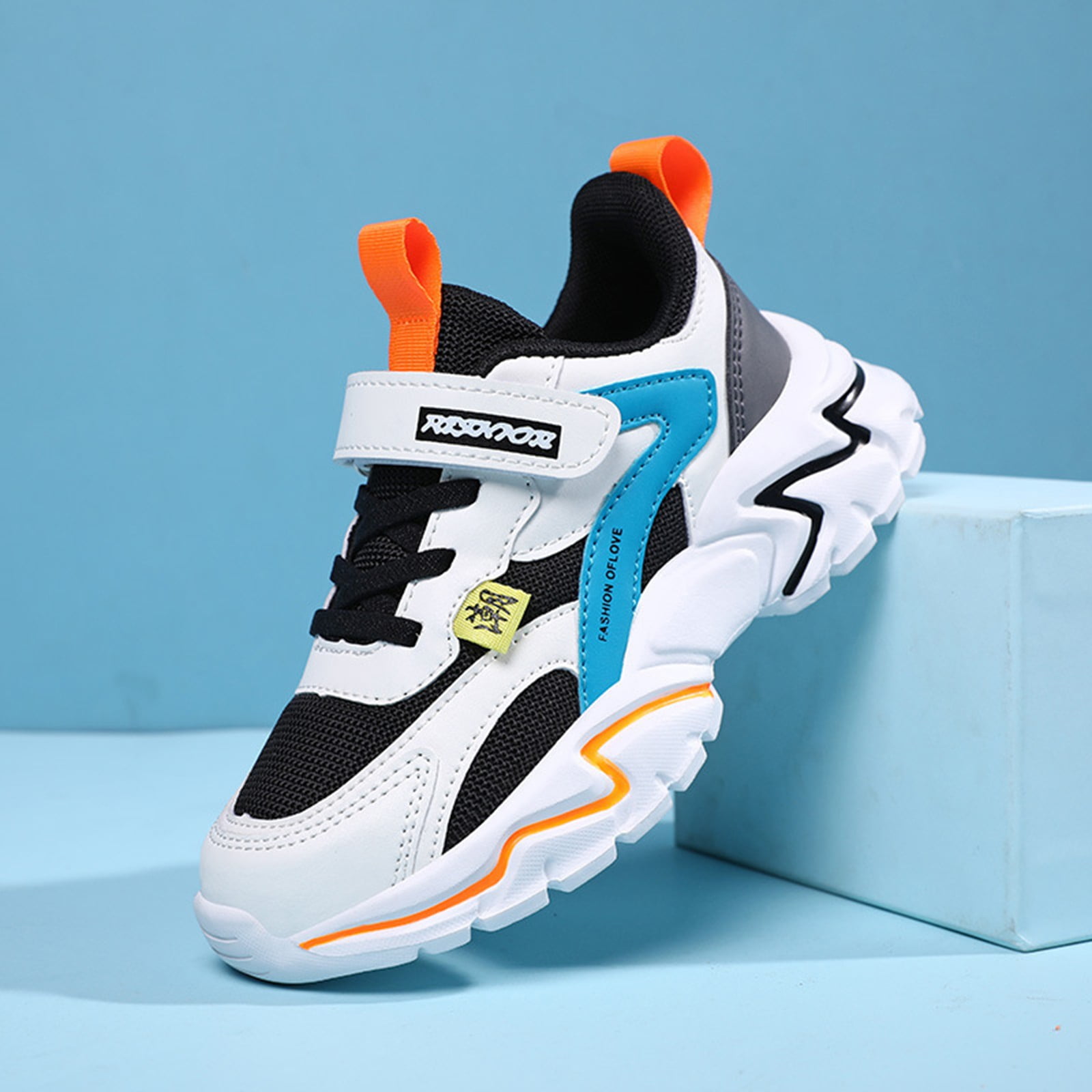 AUDeals Kids Running Shoes - Breathable Mesh Hook and Loop Walking ...