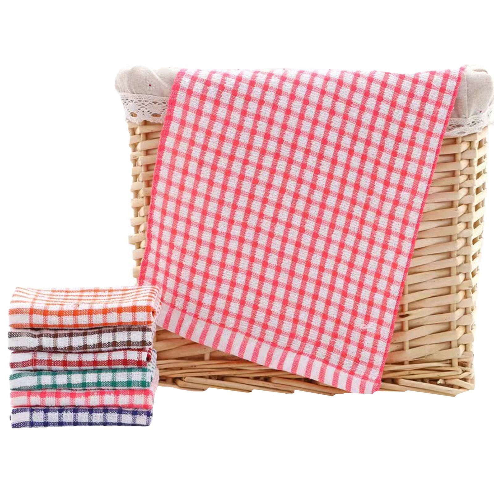 AUDeals 16x25 Inch Cotton Kitchen Dish Towels Set | Highly Absorbent ...