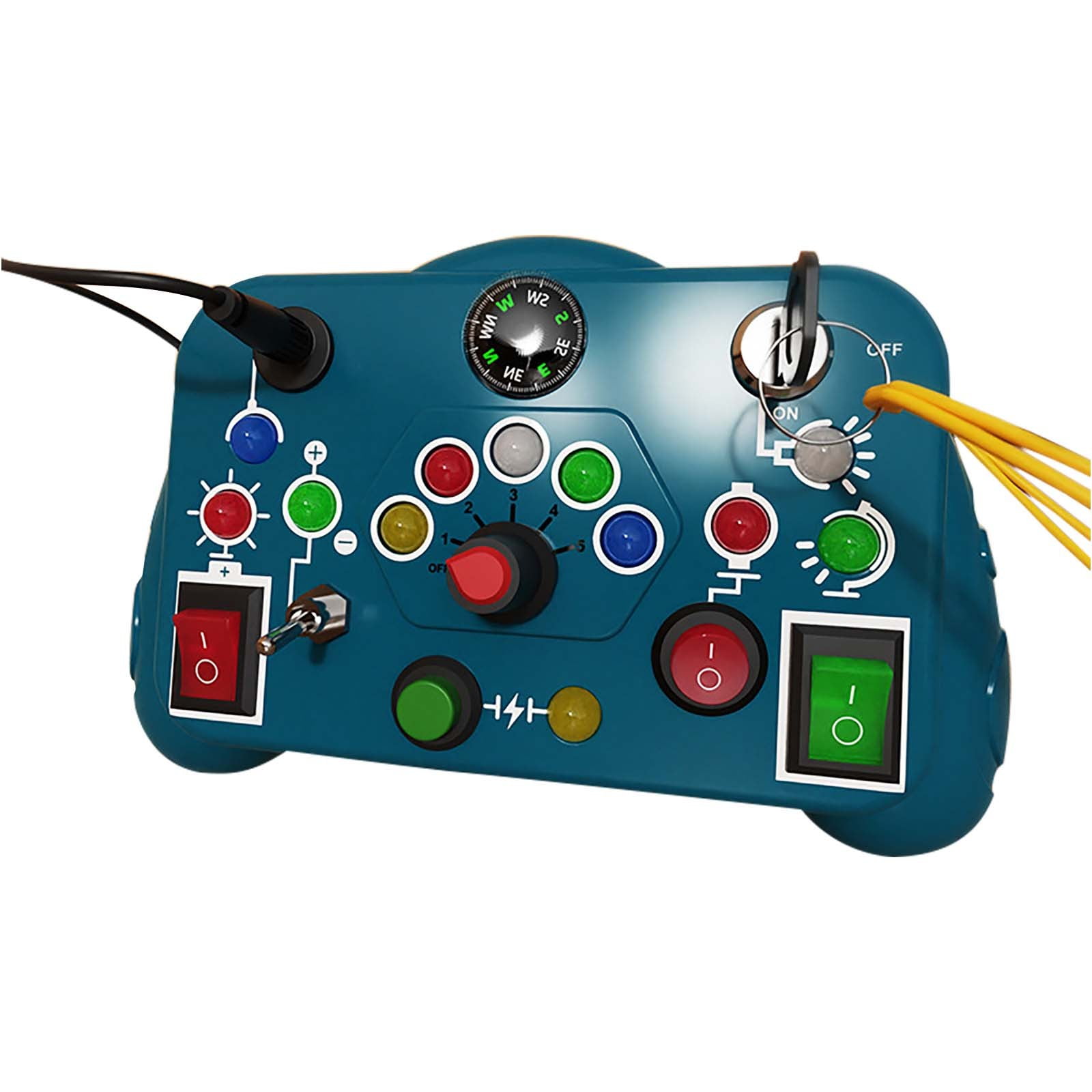 AUDeals Montessori Busy Board with LED Lights Sensory Travel Toy for ...