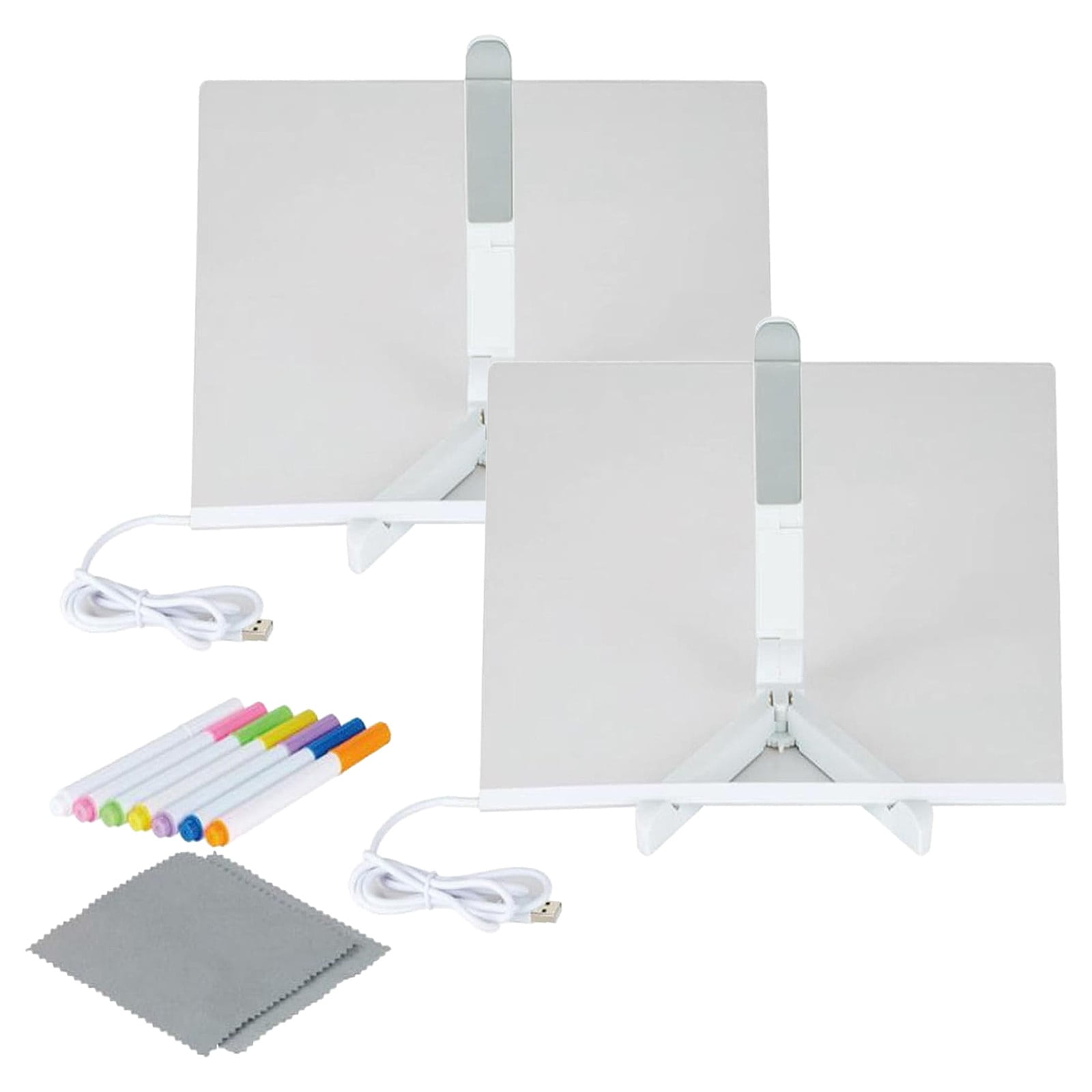 AUDeals LED Note Board with Colors Glowing Acrylic Message Board Led ...