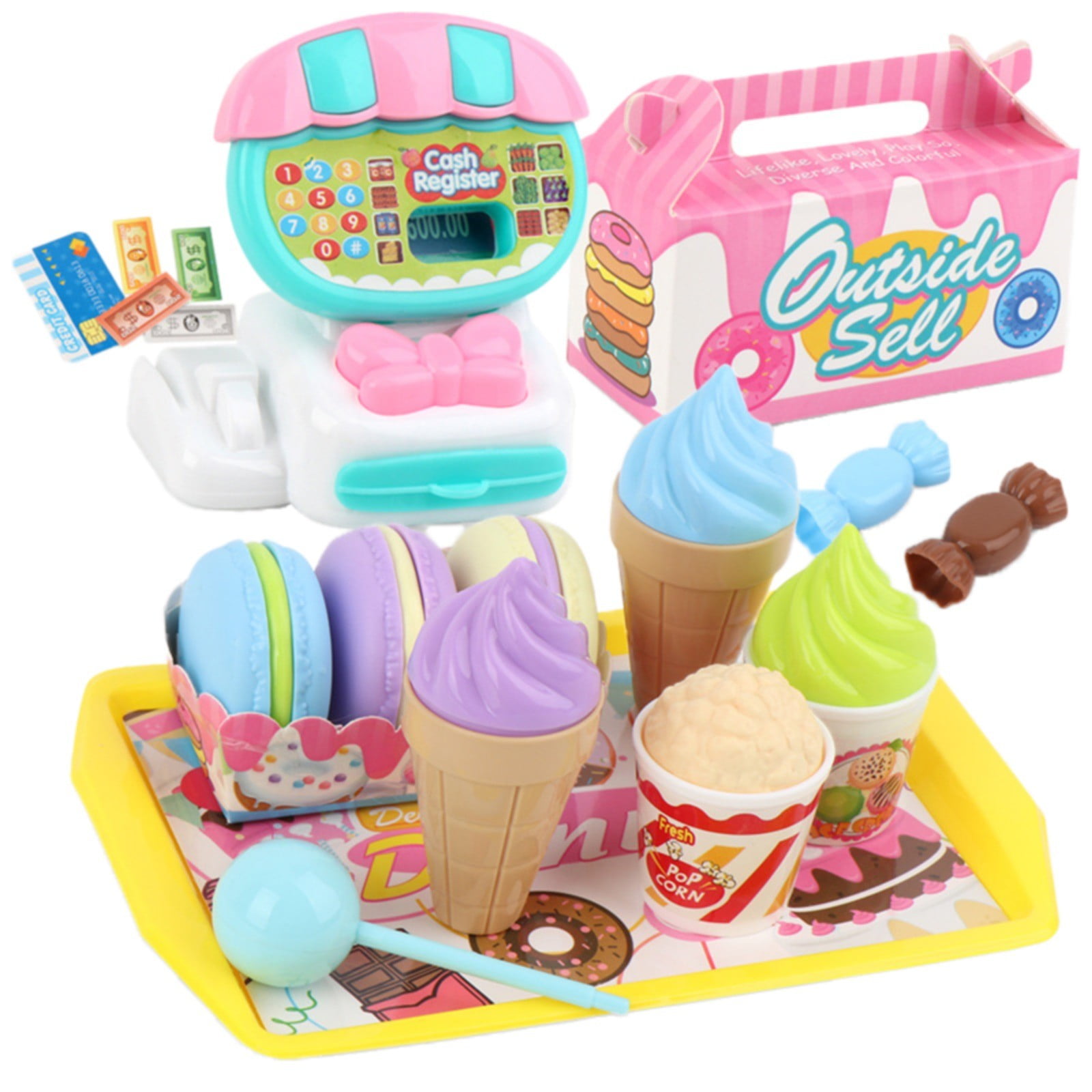 AUDeals Learning Supermarket Playset for Kids | 20PCS Interactive ...