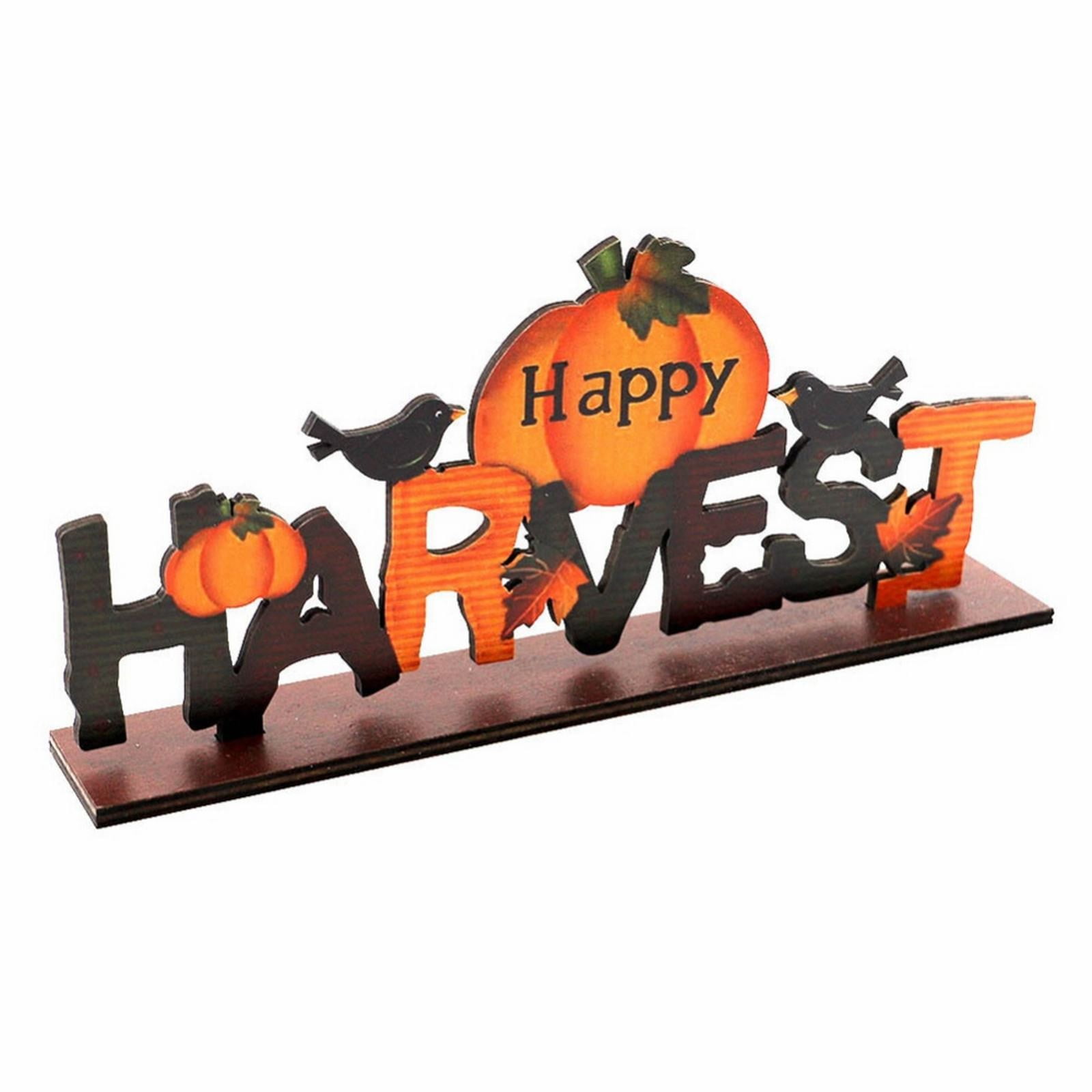 AUDeals Letter Decoration Wooden Wooden Decoration Autumn Festival ...