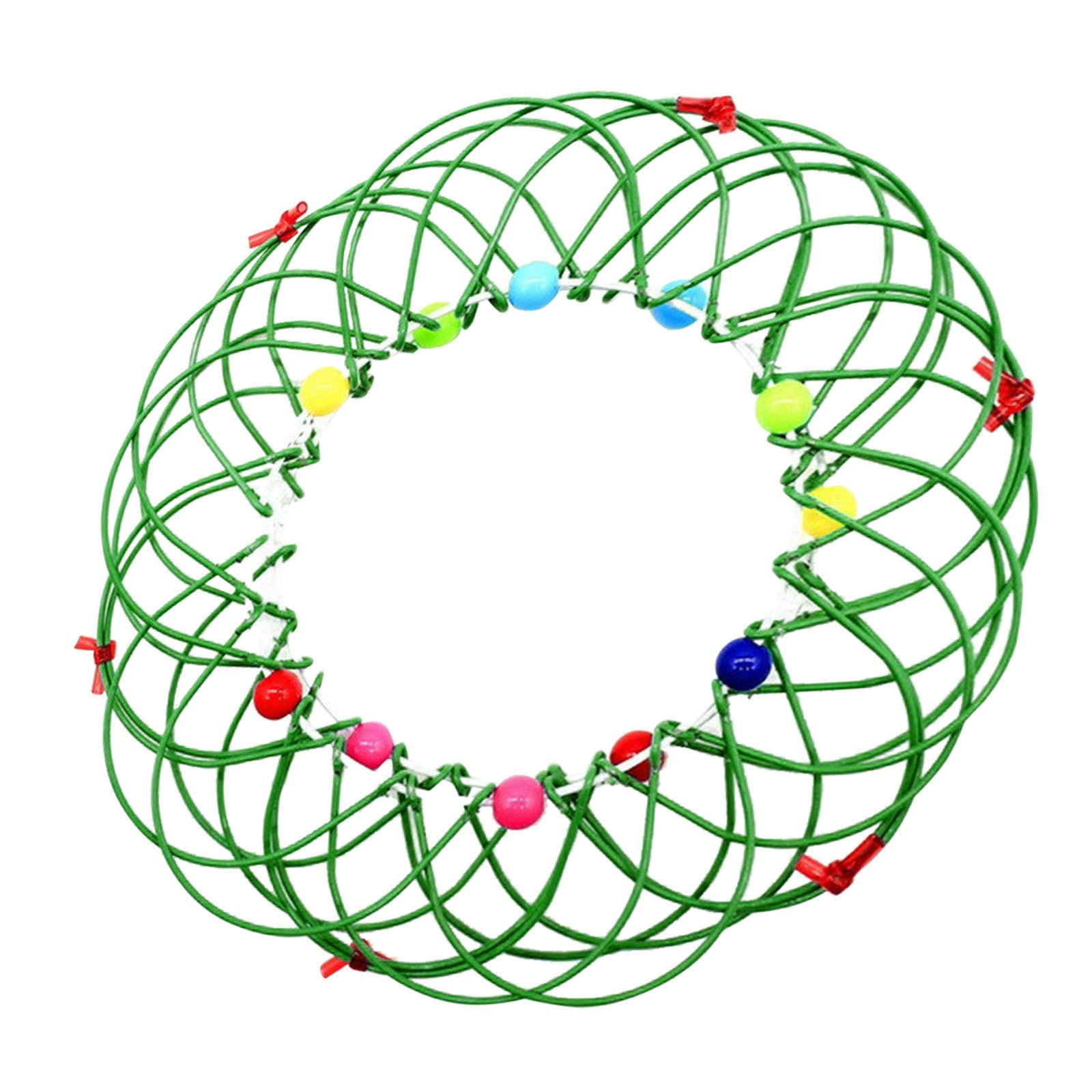 AUDeals Magic Iron Hoop 36 Transformations Fidget Toy, Retro Steel Wire ...