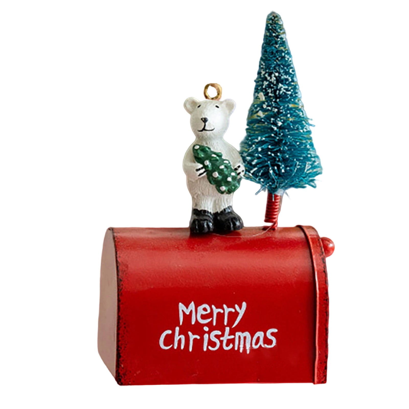 AUDeals Mailbox Cover Christmas Tree Ornaments, Funny Mailbox Topper ...