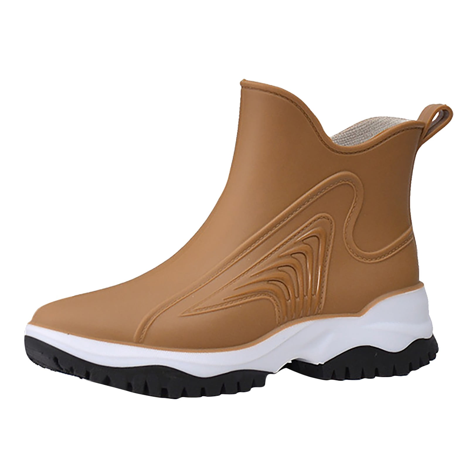 AUDeals Men Women Ankle Rain Boots Waterproof Lightweight Slip ...
