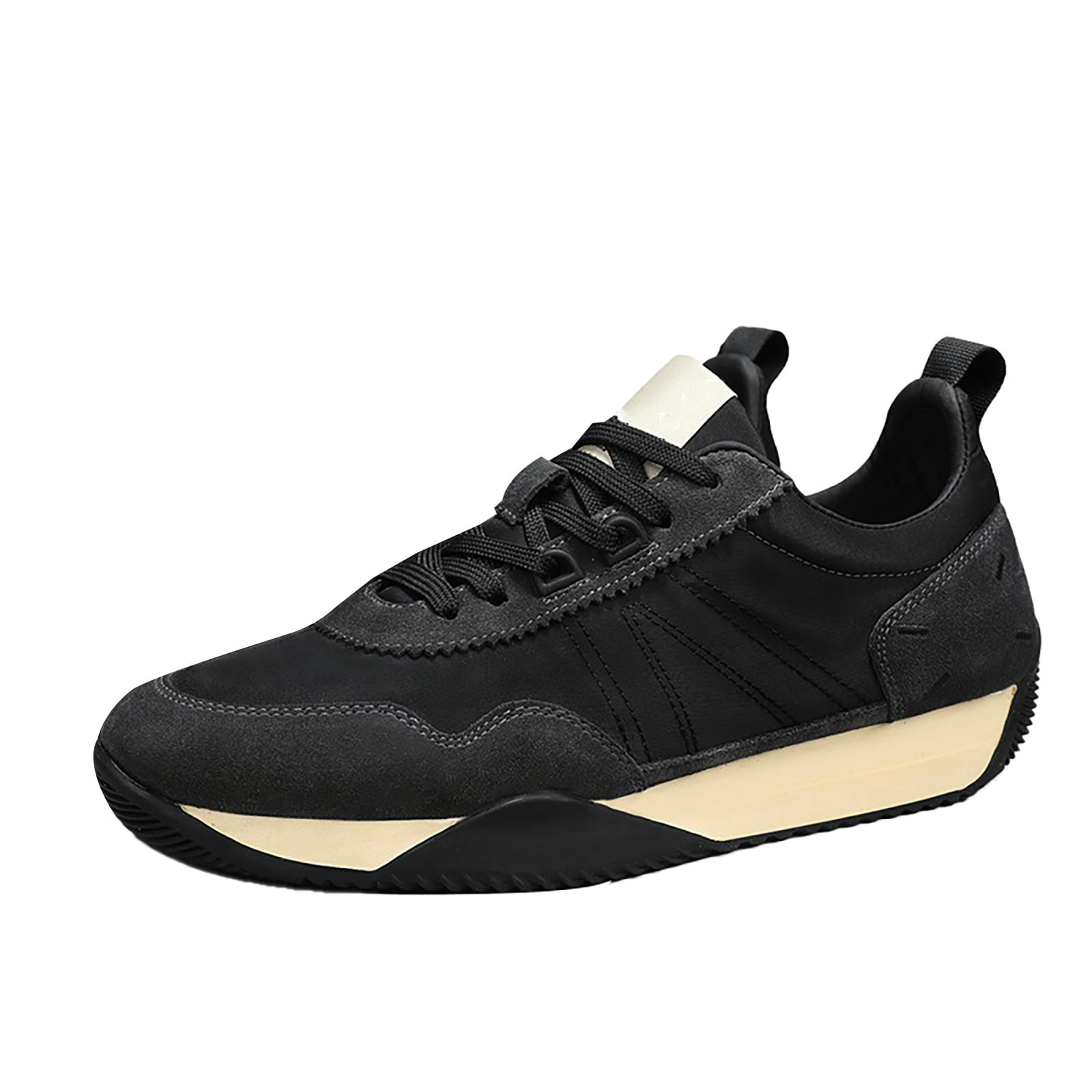 AUDeals Men Women Platform Sneakers Retro Colorblock Chunky Lace Up ...