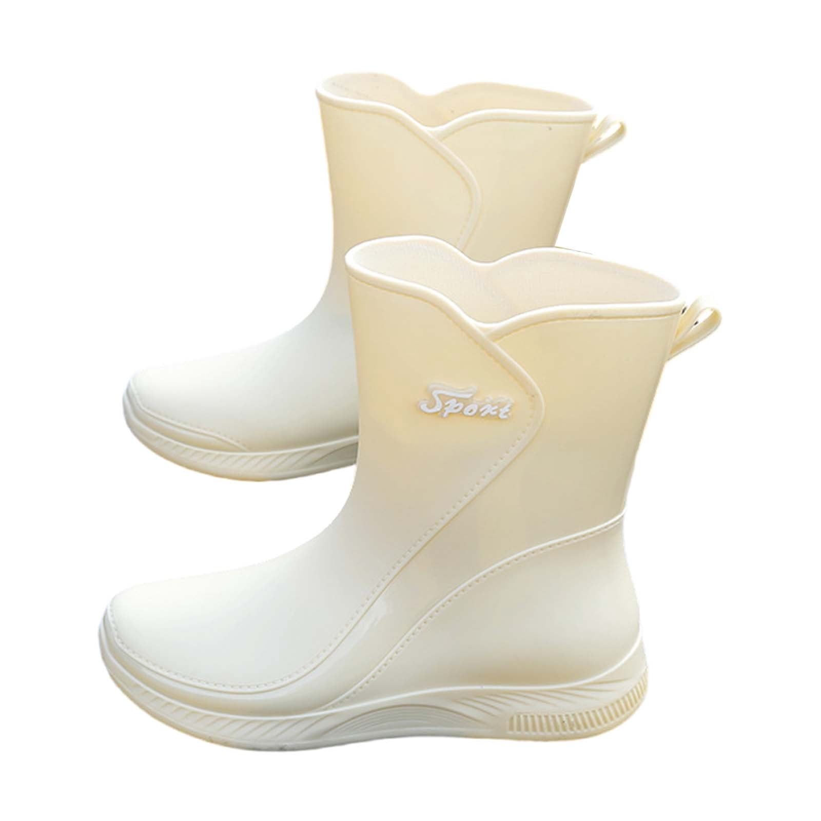 AUDeals Men Women Rain Boots, Waterproof Ankle Boots, Lightweight ...