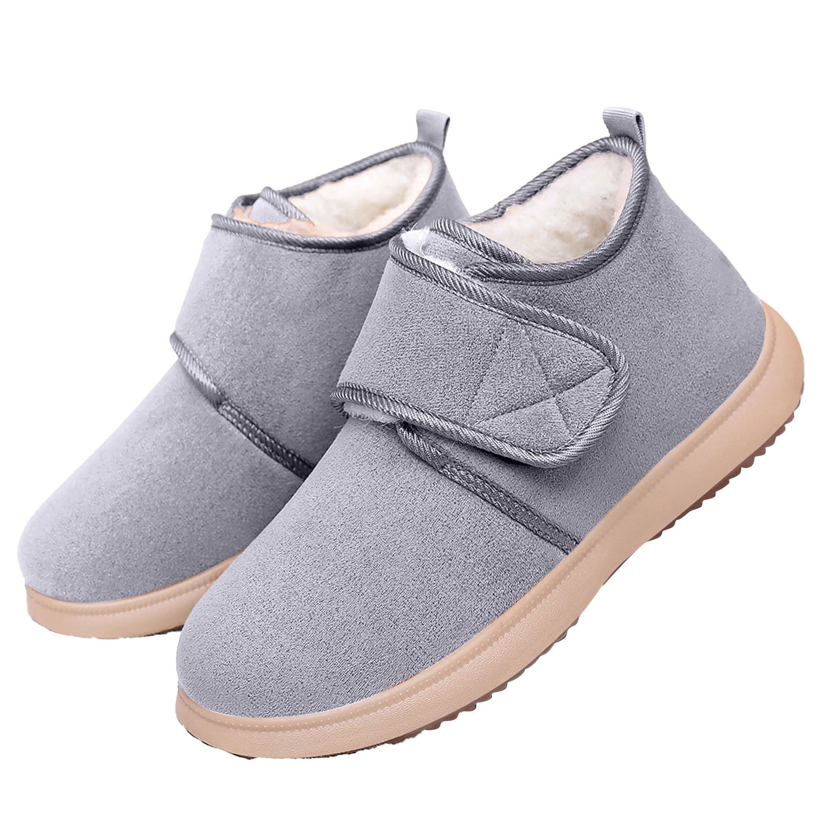 AUDeals Men and Women Winter House Shoes Extra Wide Warm Non Slip ...