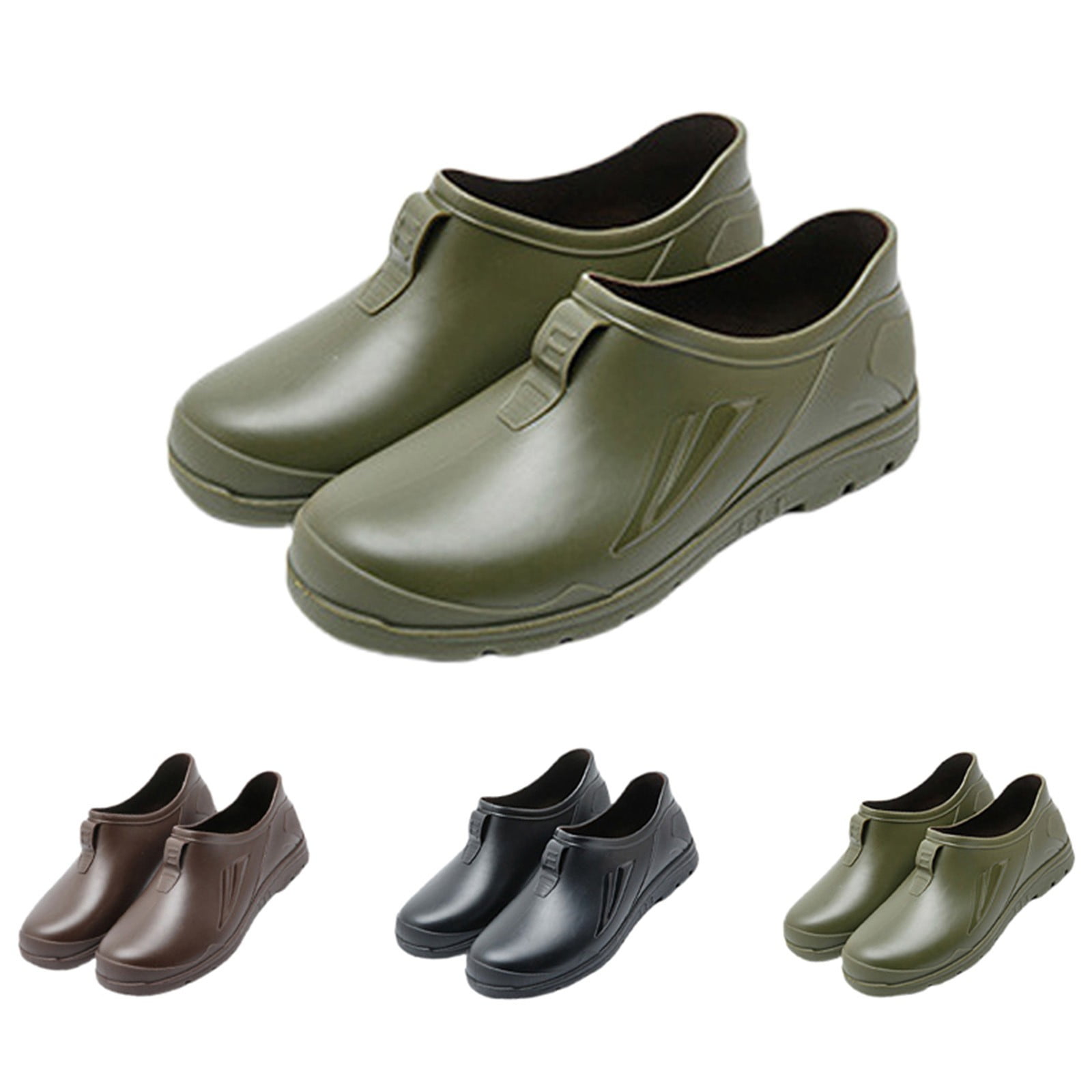 AUDeals Men's Chef Shoes, Waterproof Non Slip Clogs with Oil Resistant ...
