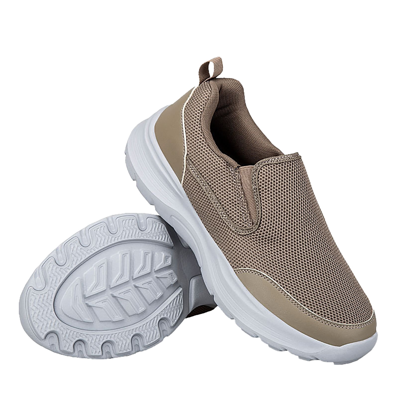 AUDeals Men's Extra Wide Slip On Walking Shoes Non Slip Casual Work ...