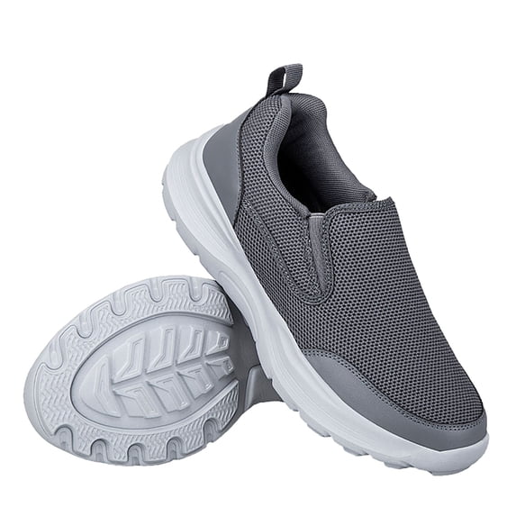 AUDeals Men's Extra Wide Slip On Walking Shoes Non Slip Casual Work ...