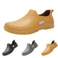 AUDeals Men's Garden Clogs, Waterproof Work Shoes with Oil Resistant ...