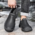 AUDeals Men's Leather Slip On Loafers Casual Driving Shoes Non Slip ...