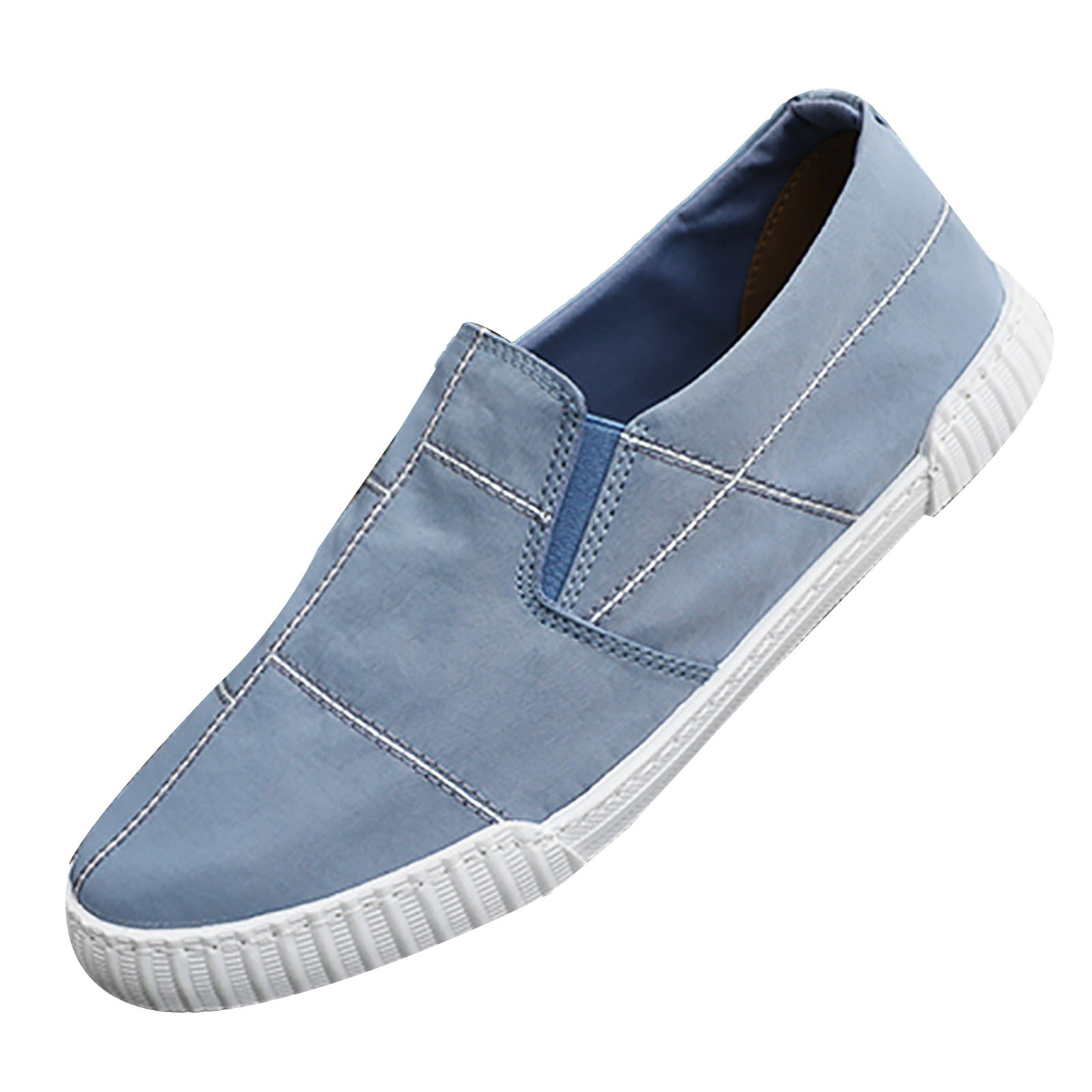 AUDeals Men's Leisure Loafers Slip On Flat Shoes Comfortable Breathable ...