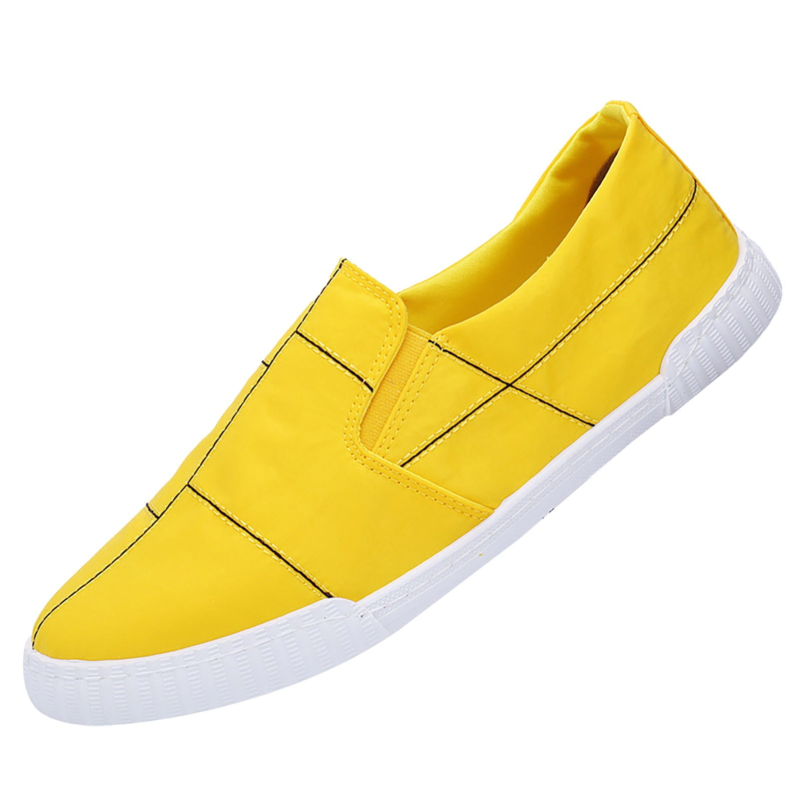 AUDeals Men's Leisure Loafers Slip On Flat Shoes Comfortable Breathable ...
