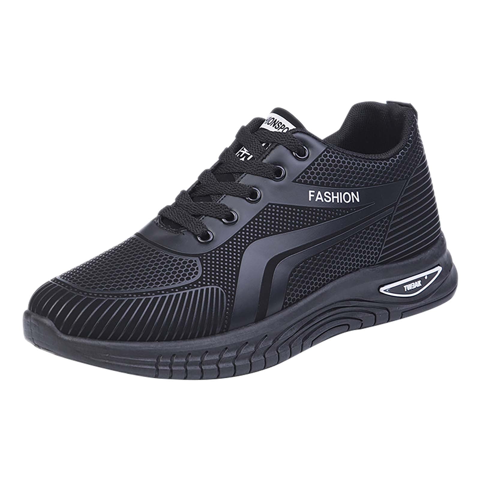 AUDeals Men's Mesh Walking Shoes Lightweight Non Slip Running Shoes ...