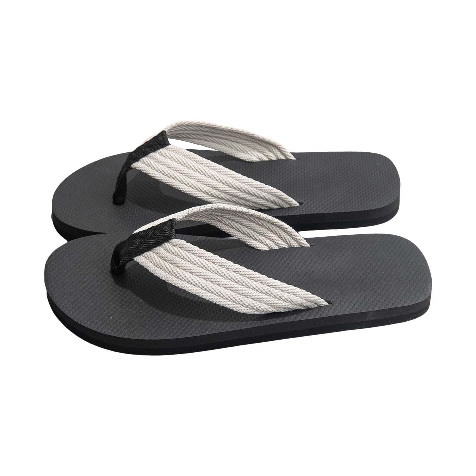 AUDeals Men’s Open Toe Sandals Soft Sole Summer Beach Sandals ...